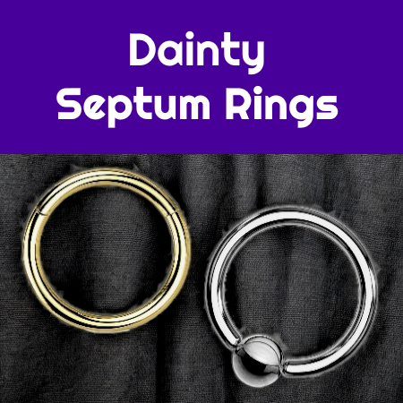 Dainty Septum Rings | 20g Septum Jewelry | Free Shipping ($30+) – Rock ...