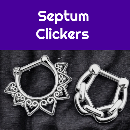 Septum Clickers – Rock Septum Rings
