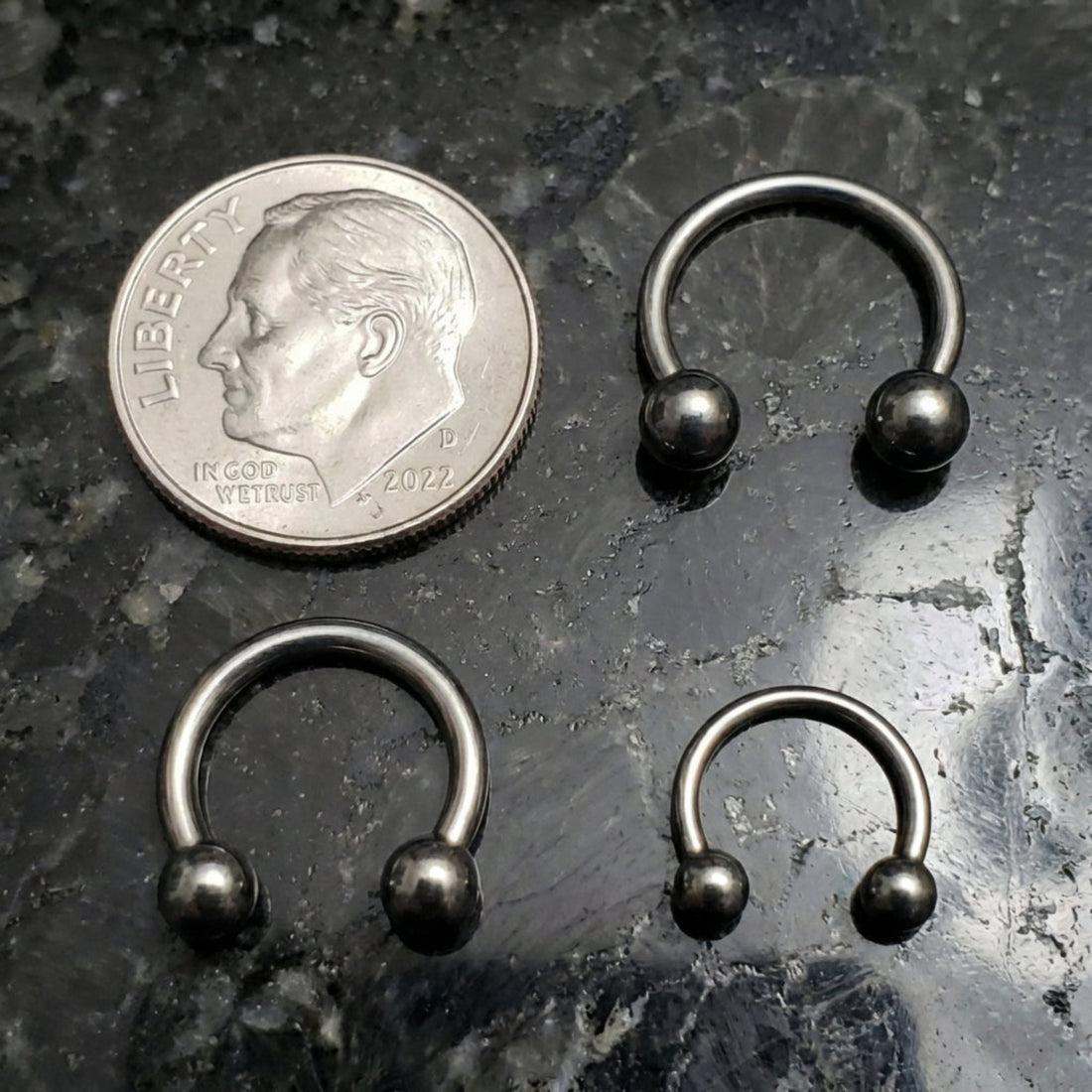 Titanium Horseshoe Septum Ring ASTM F136 Internally Threaded – Rock ...